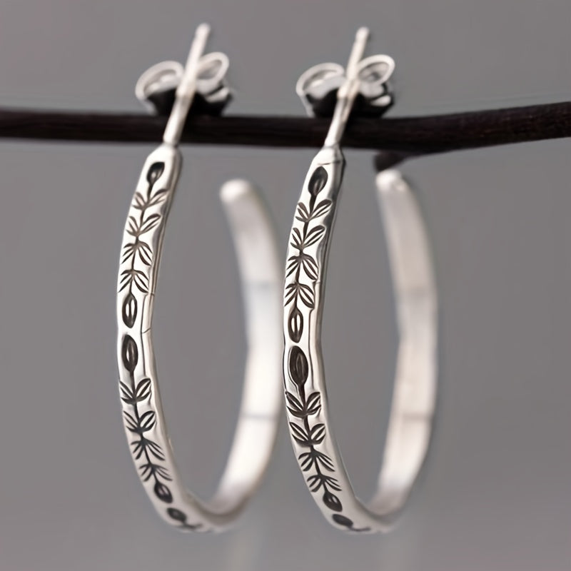 Unique Silvery Hoop Earrings – Amanda Oliver Jewels