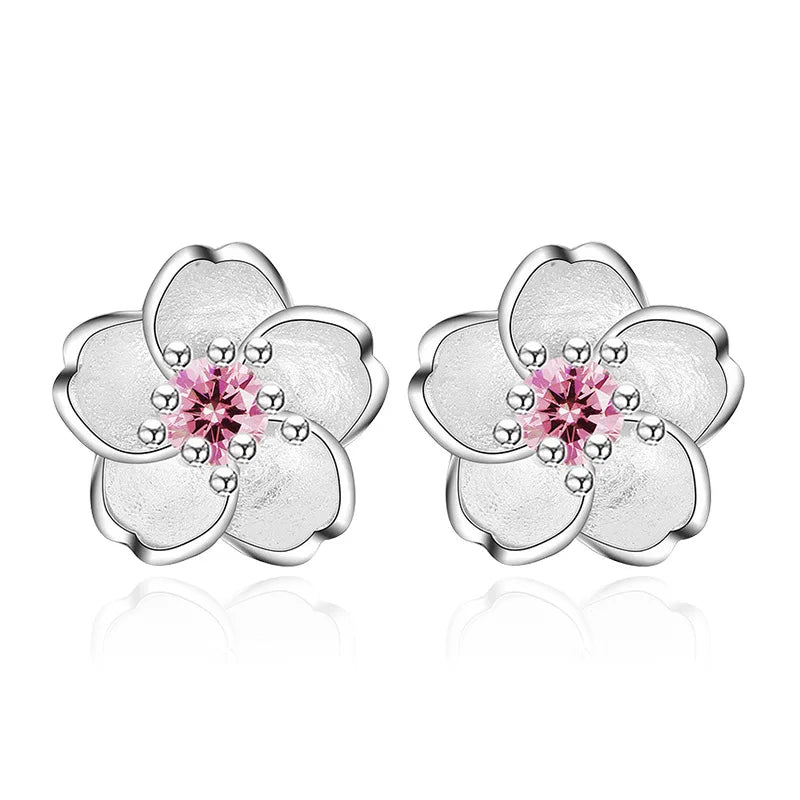 Zircon Flower Stud Earrings – Amanda Oliver Jewels